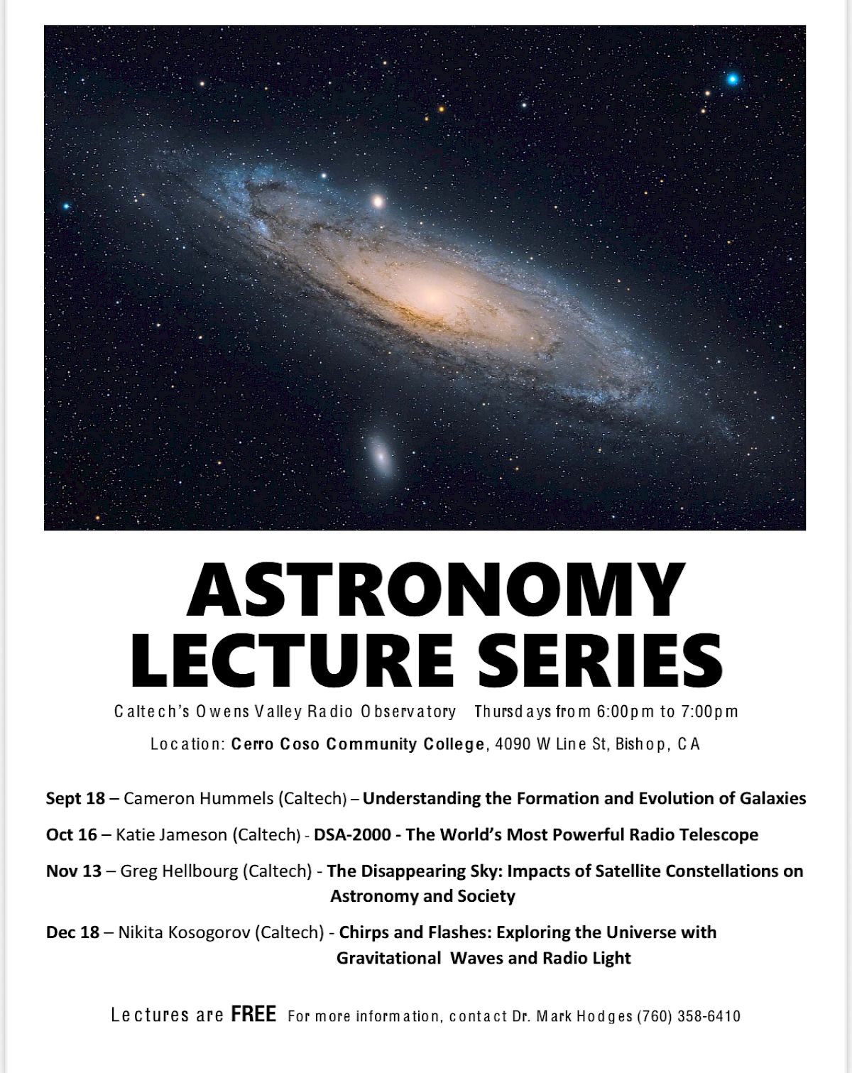 Astronomy Lecture Series
